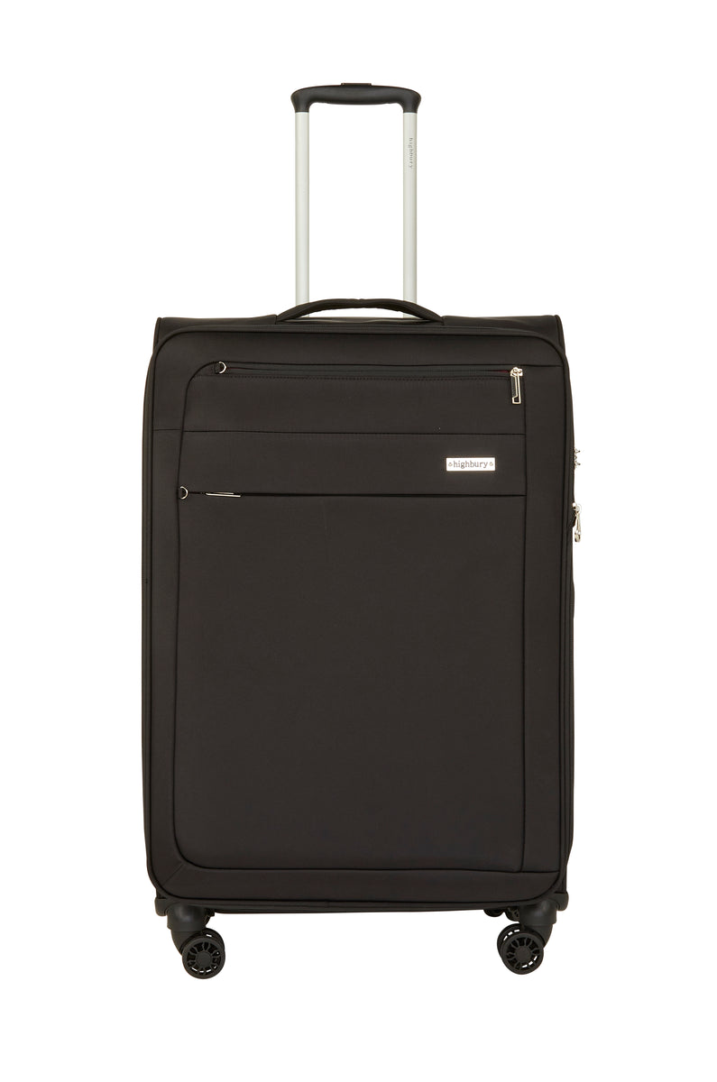 Highbury Dynamic Soft Shell Four Wheel Expandable Anti Theft Zip Lugga ...