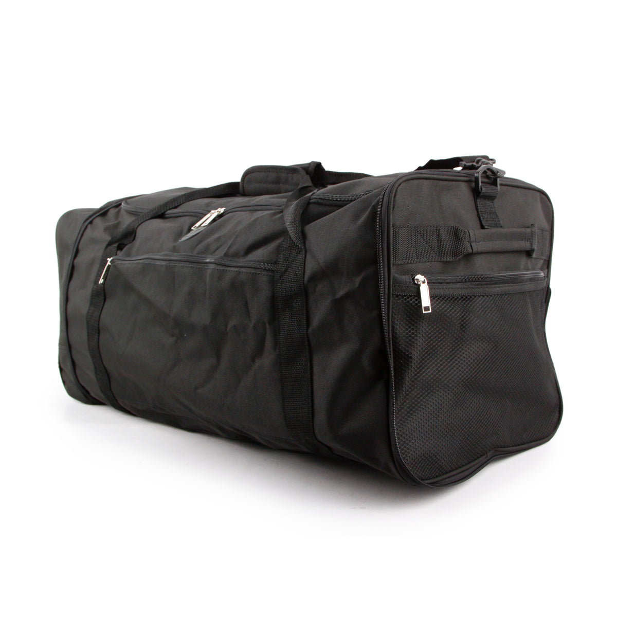 DUA Large 74 Litre Lightweight Pack Away Holdall on Wheels Black ...