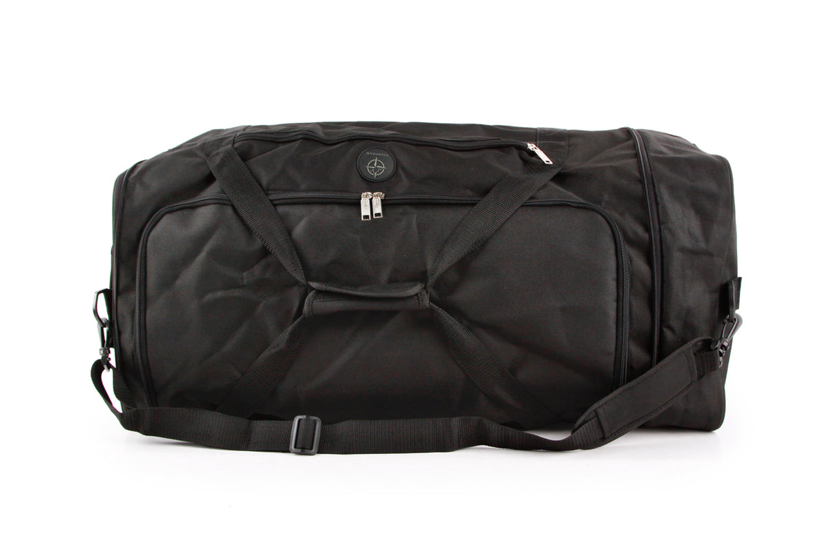 DUA Large 74 Litre Lightweight Pack Away Holdall on Wheels Black ...